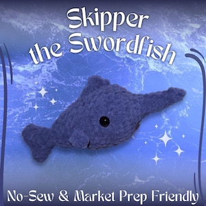 PDF PATTERN ONLY - Skipper the Swordfish - Etsy