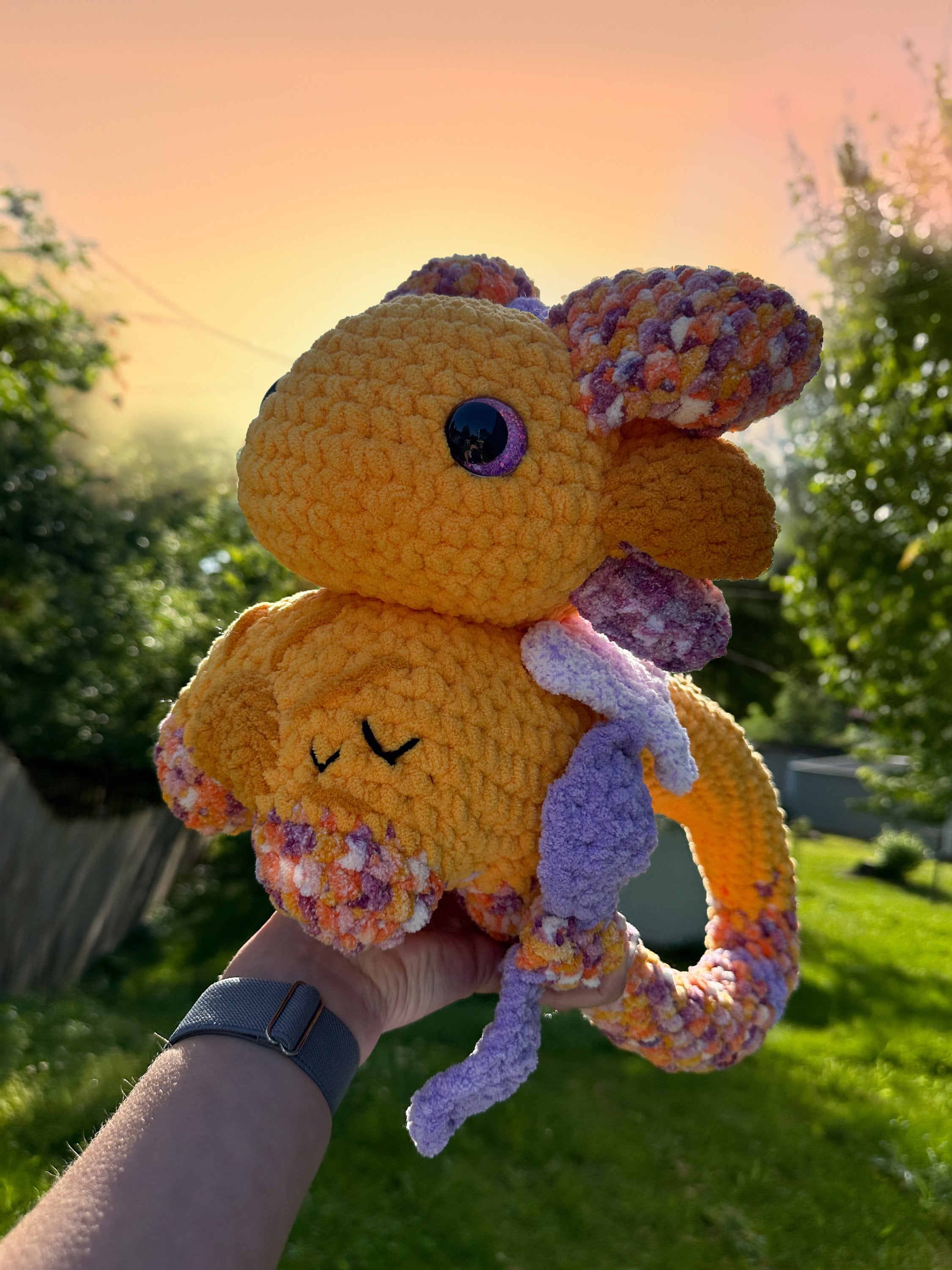 Crochet Axolotl Dragon Plushie Perfect Dragon Gift - Etsy