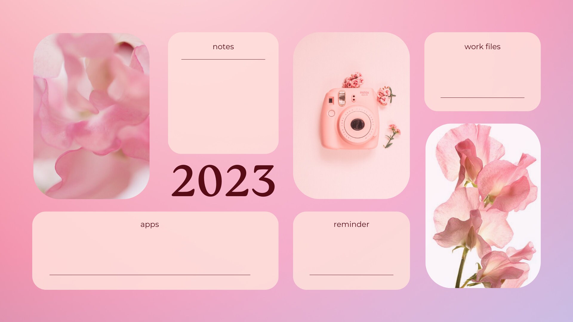 Beautiful Pink Desktop Wallpaper - Etsy