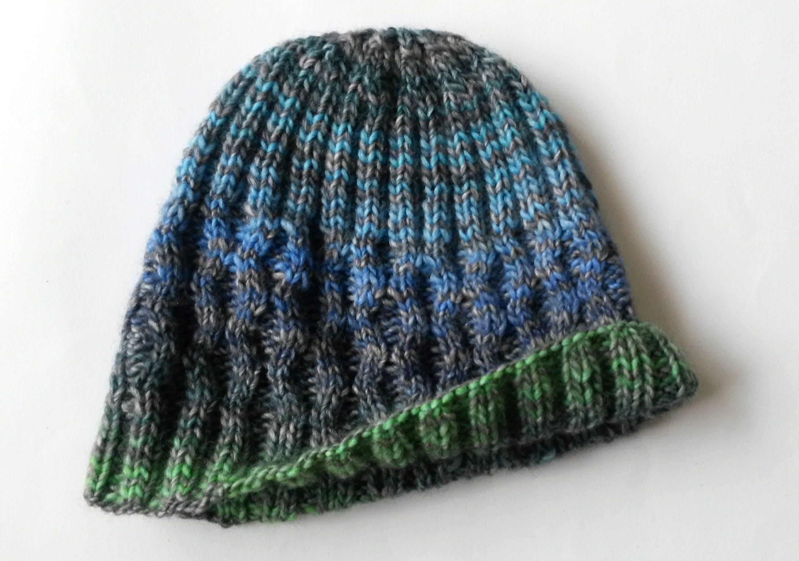 Knit beanie hat: original design. Made in Ireland. Handknit hat. Women ...
