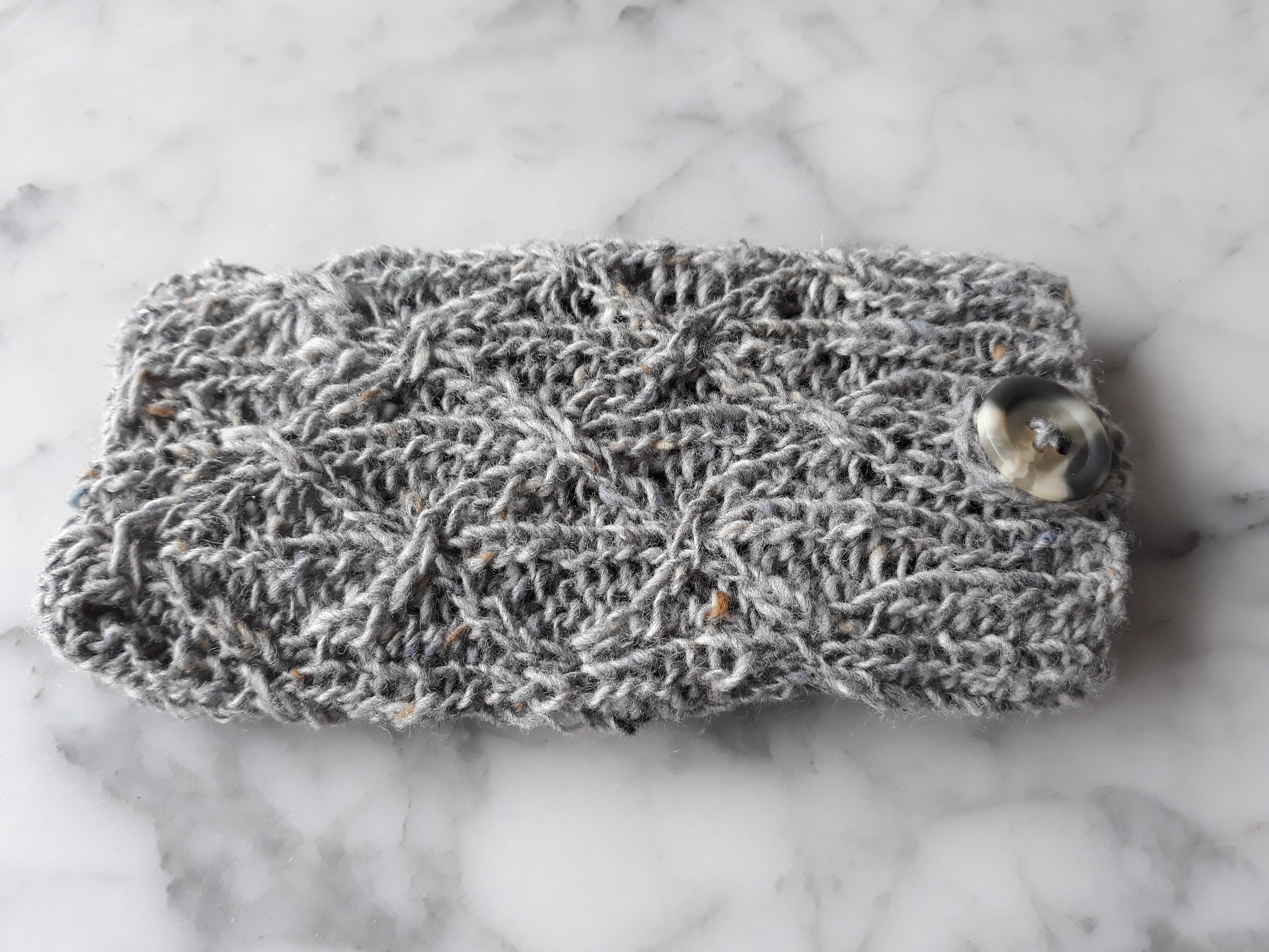 Knit phone cozy: cell phone cover in Irish tweed wool. Original design ...