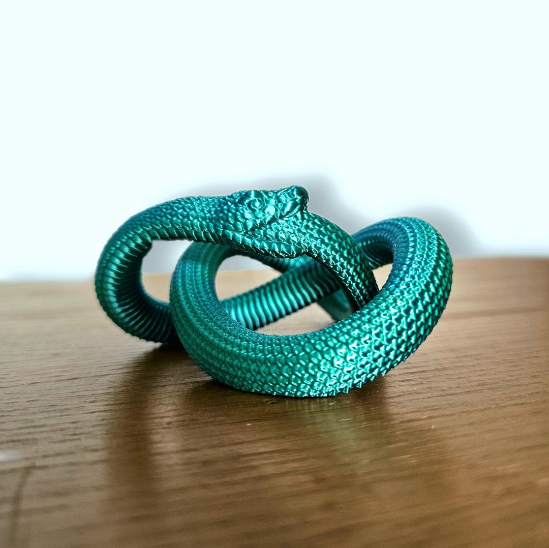 Eternal Symbol: Infinity Ouroboros Snake 3D Printed Sculpture - Etsy