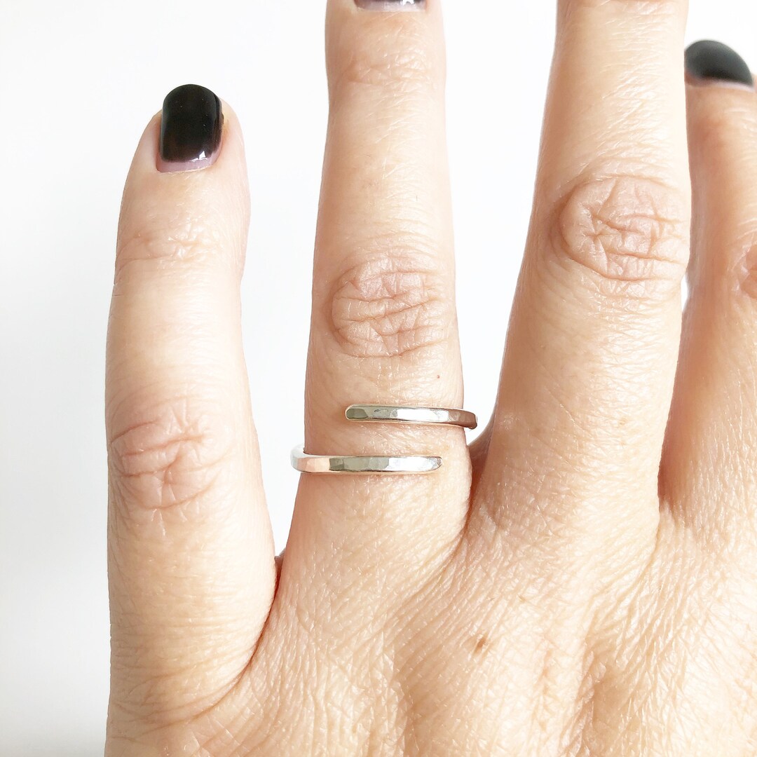 Wrap Ring Sterling Silver Spiral Twist Ring Modern and - Etsy.de