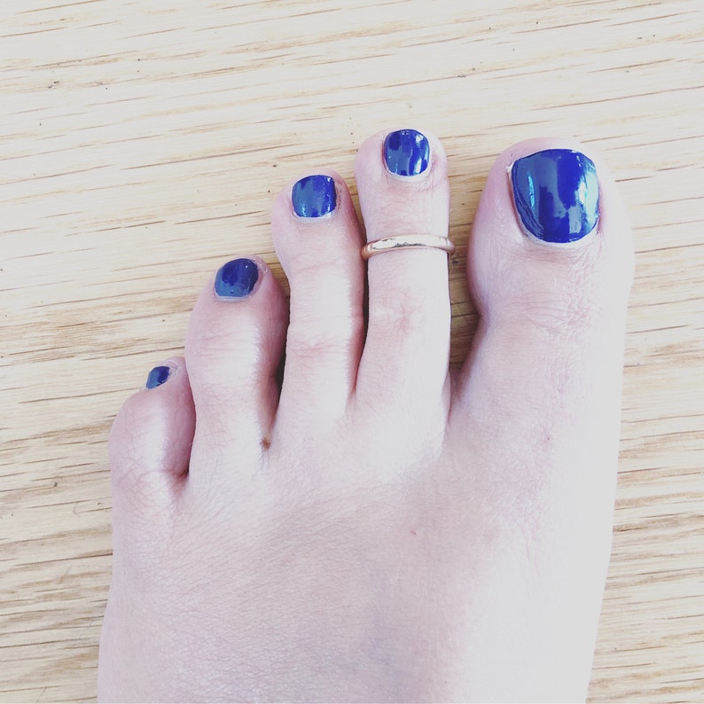 Gold Toe Ring Chunky 14k Gold Filled Toe Ring Thick Gold Toe | Etsy