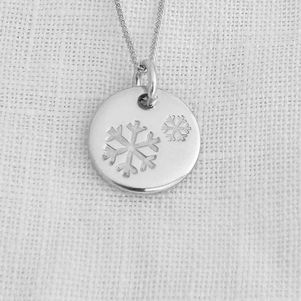 Snowflake Necklace - Etsy UK