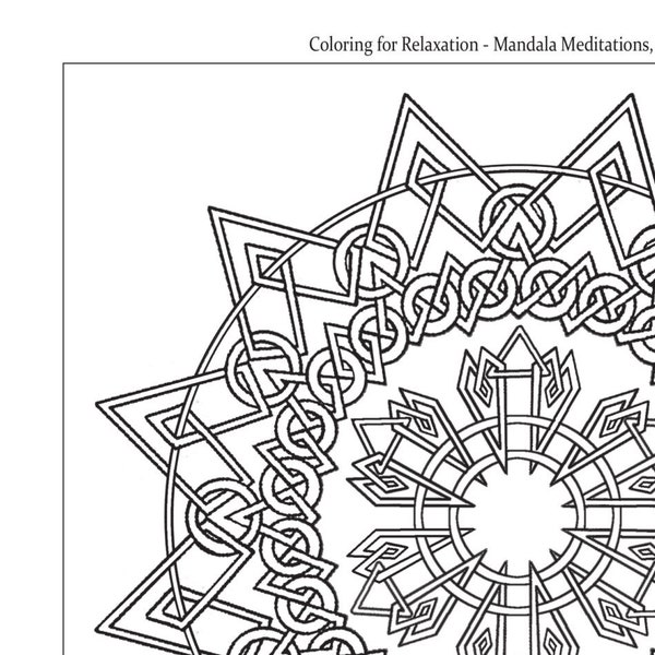 Mandala Coloring Pages - Etsy