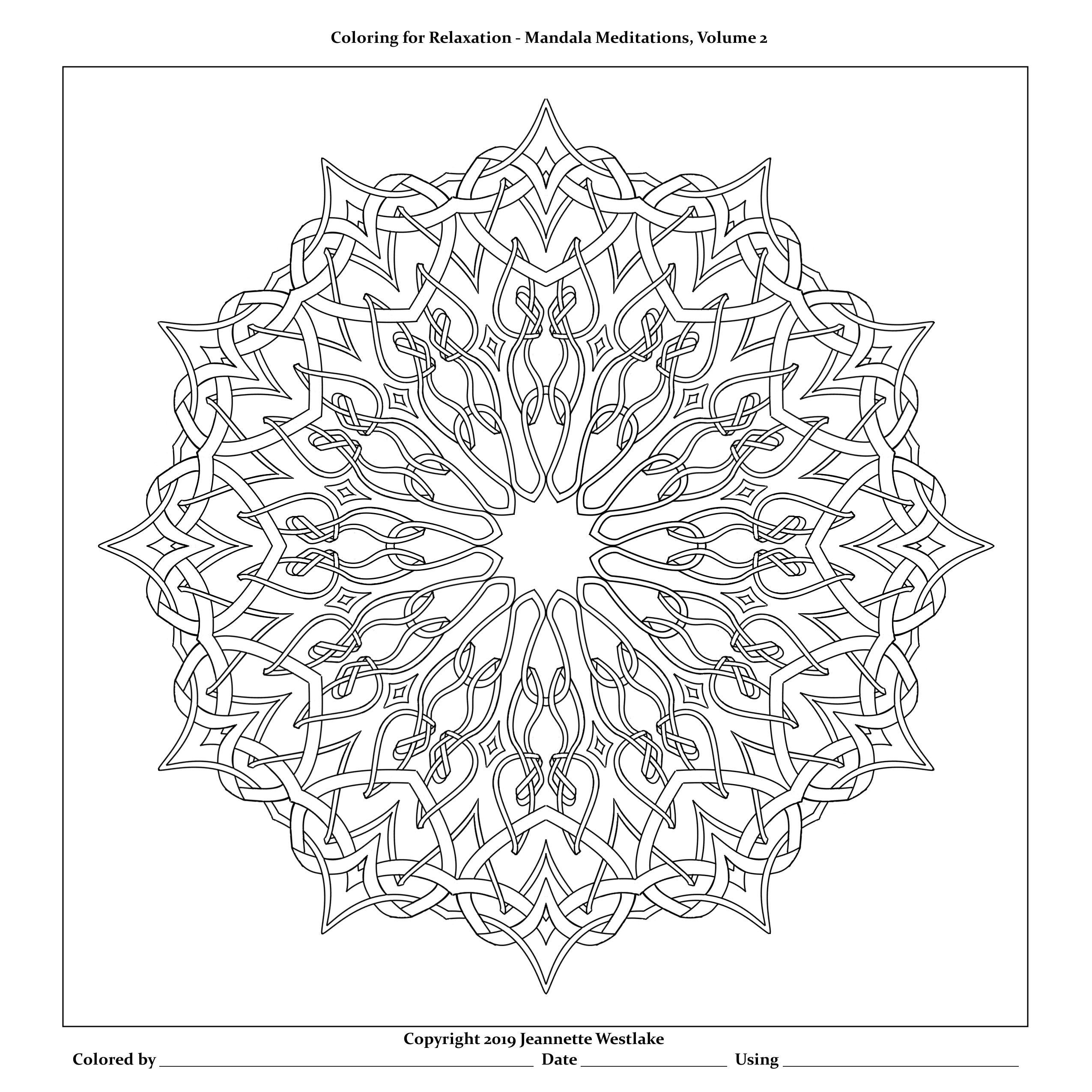 Interlaced Knotwork Mandalas 2 - Printable Pdfs - Etsy