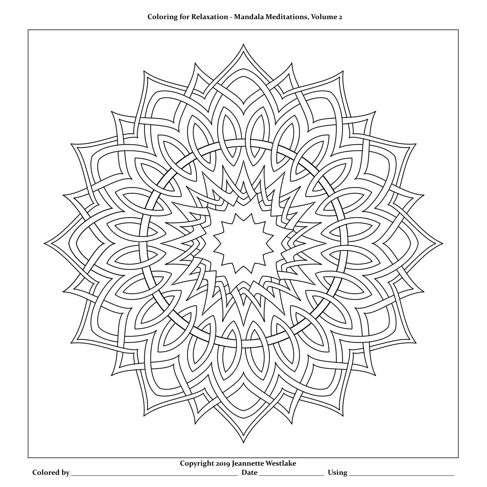 Interlaced Knotwork Mandalas 2 - Printable Pdfs - Etsy