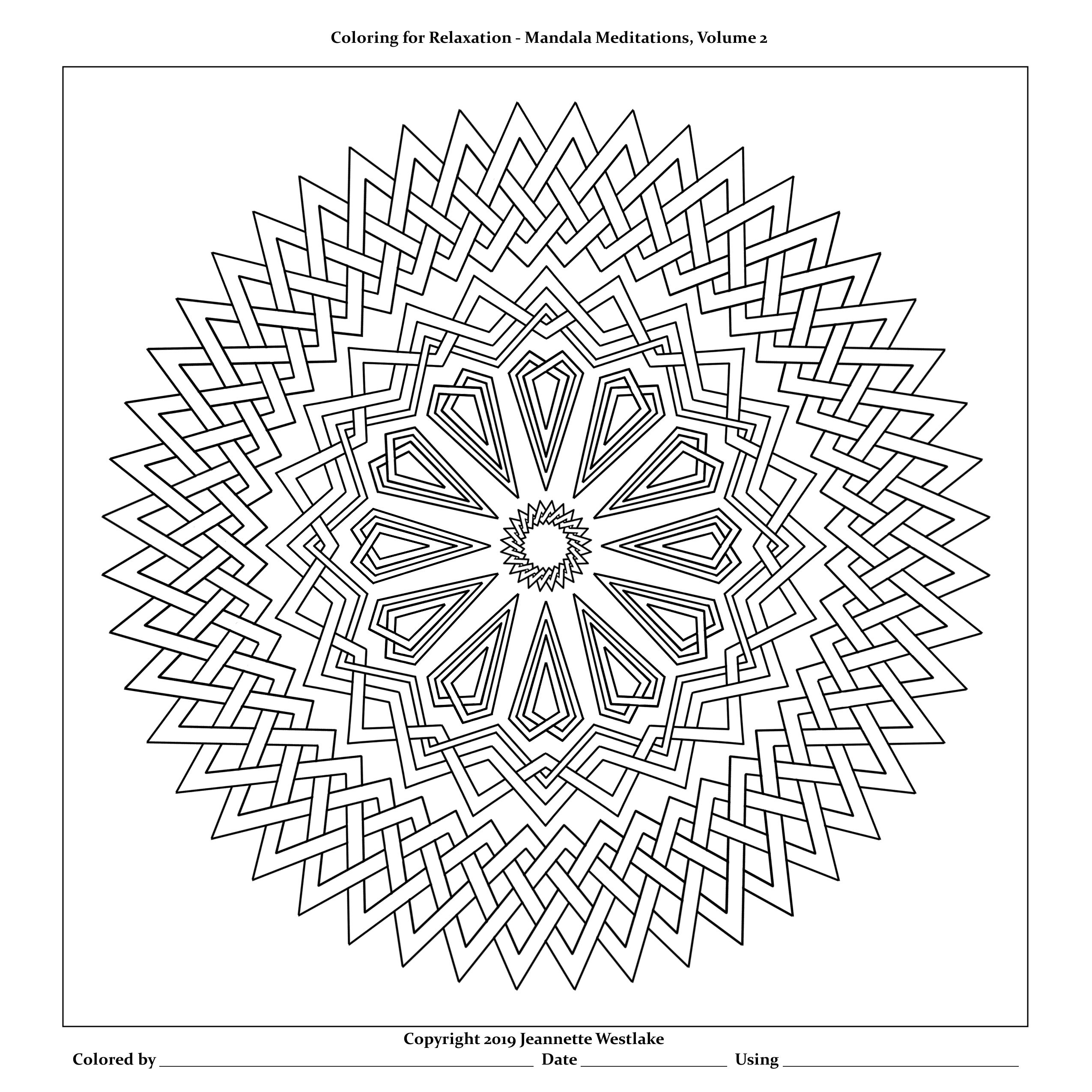 Interlaced Knotwork Mandalas 2 - Printable Pdfs - Etsy