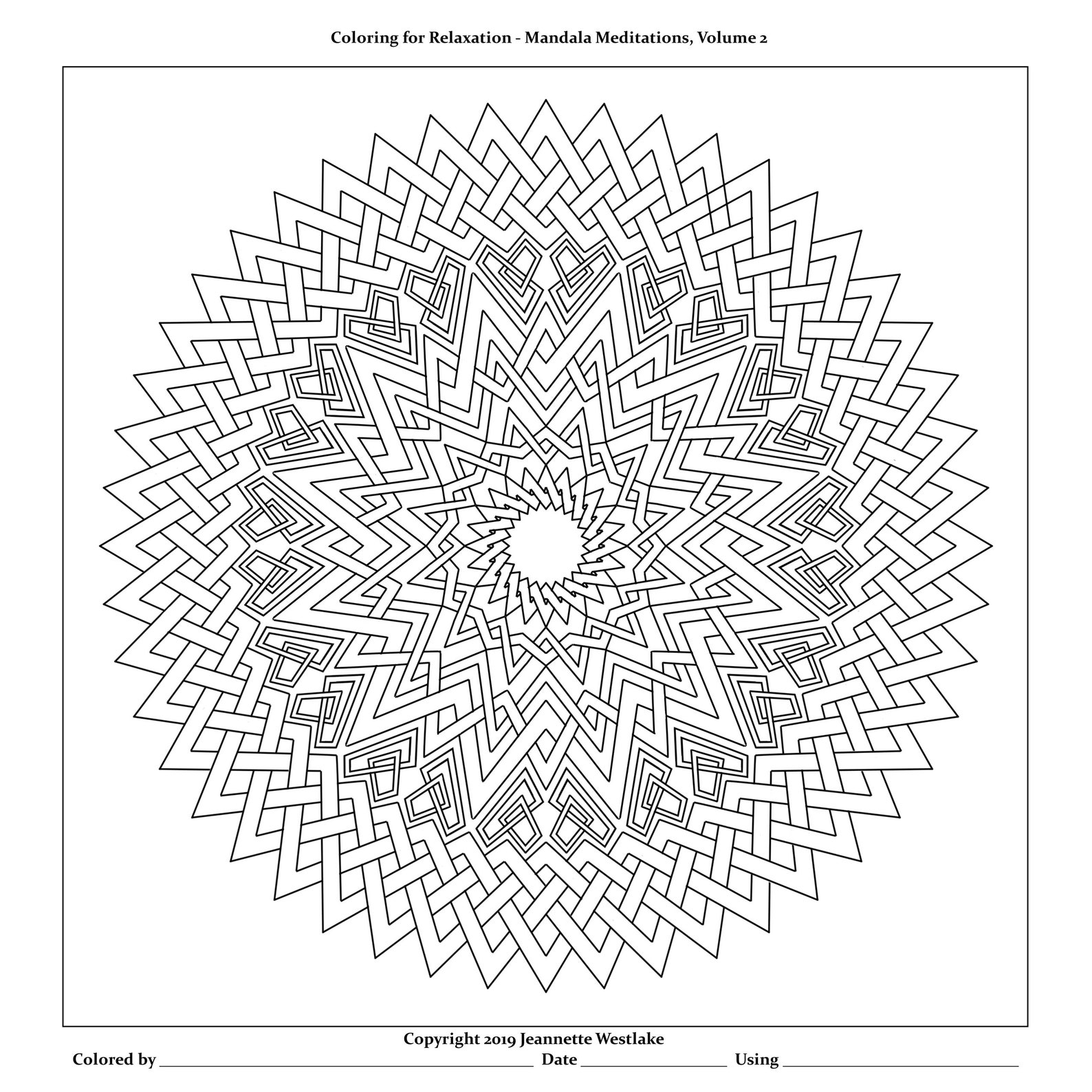 Interlaced Knotwork Mandalas 2 - Printable Pdfs - Etsy