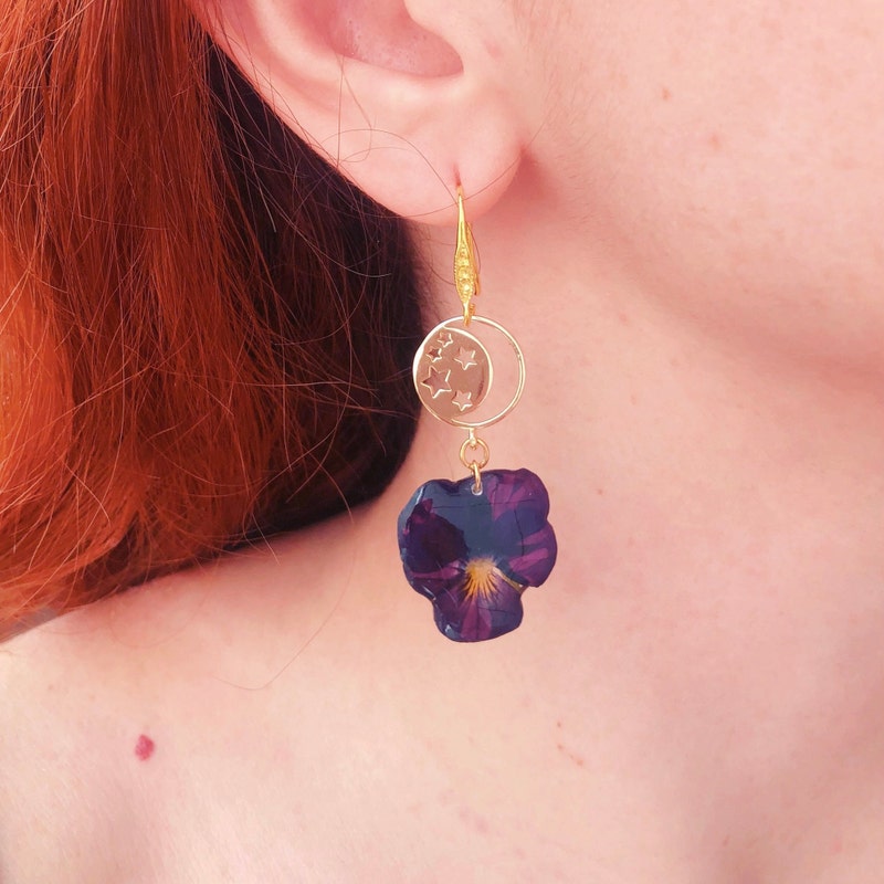 Pressed Flower Jewelry - Etsy