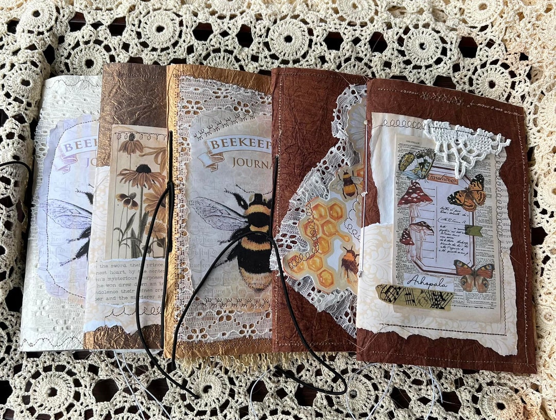 Handmade Vintage Bee Hive 40 Page Journal - Etsy