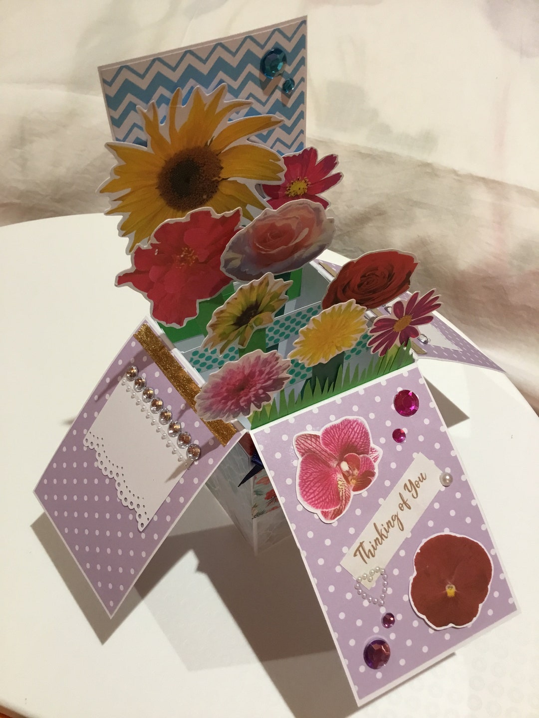 CUSTOM Pop-up Box Cards - Unique Hand-made Greeting Card or Birthday ...