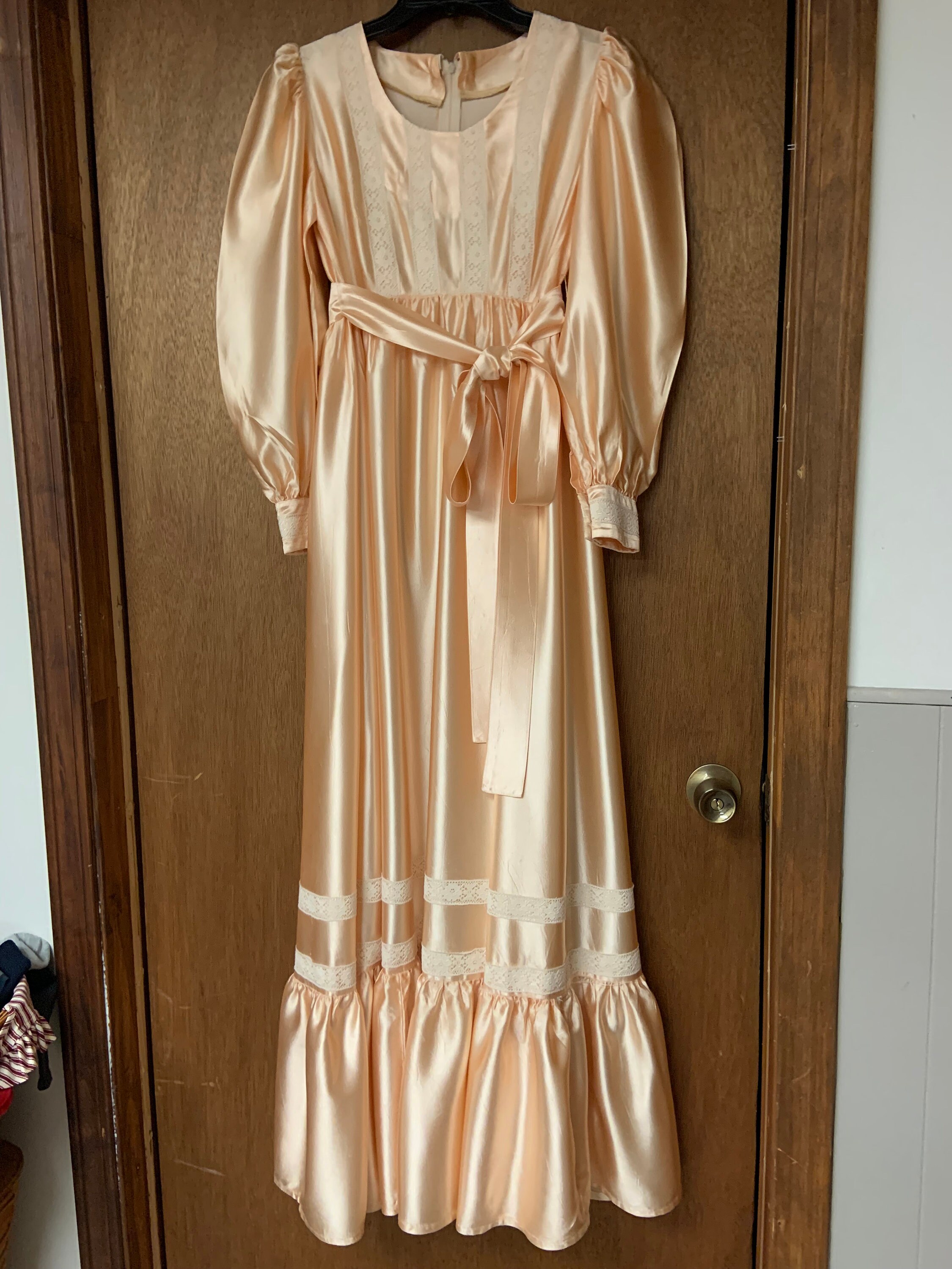 Homecoming Queen Long Gown Dress 1978 Handmade Hee Haw Style Country ...