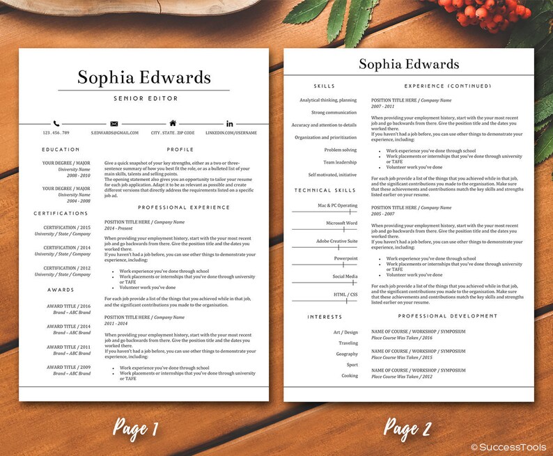 Diy Resume Template