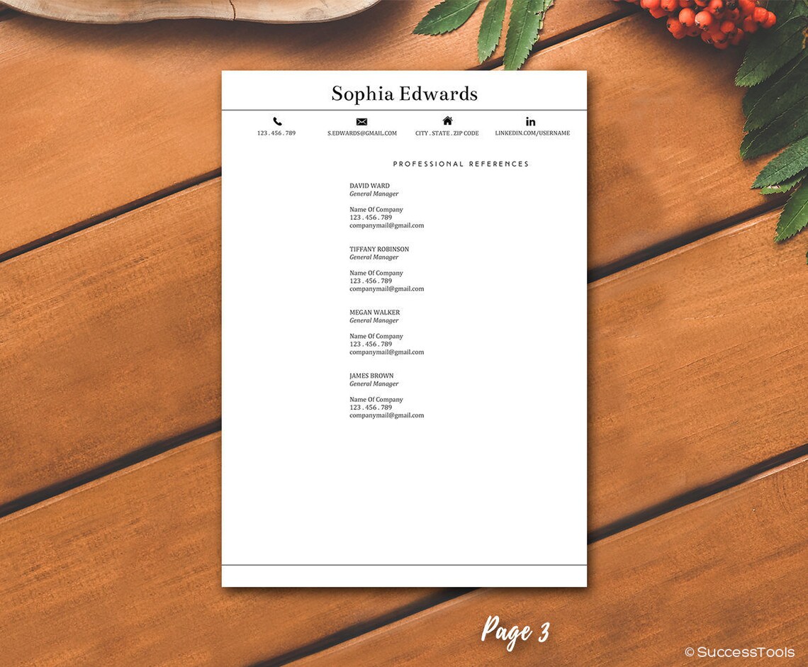 diy-resume-template-modern-resume-instant-download-simple-etsy