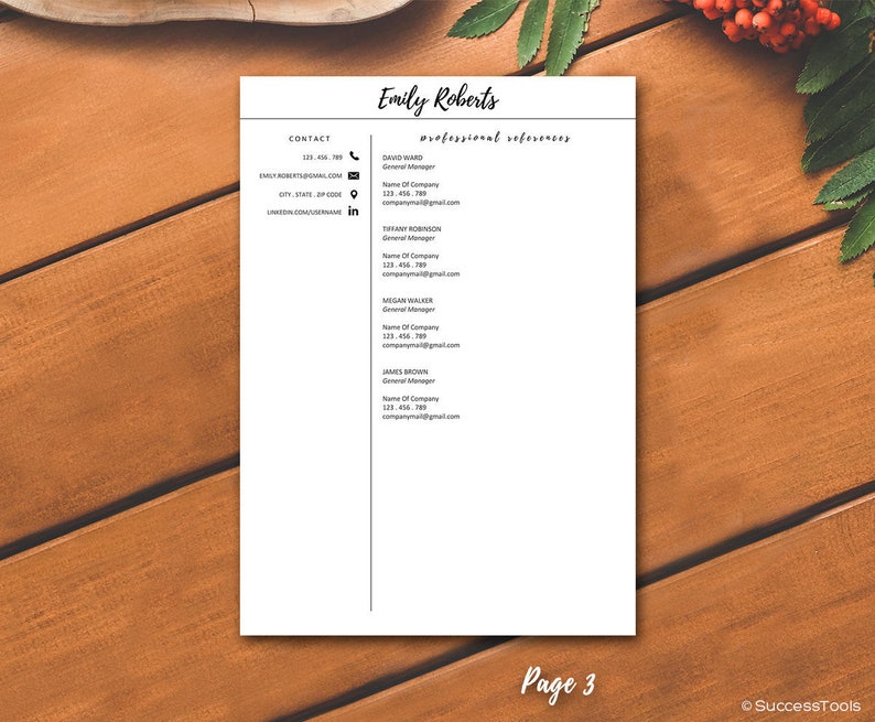 cover-letter-modern-resume-template-cv-template-professional-etsy