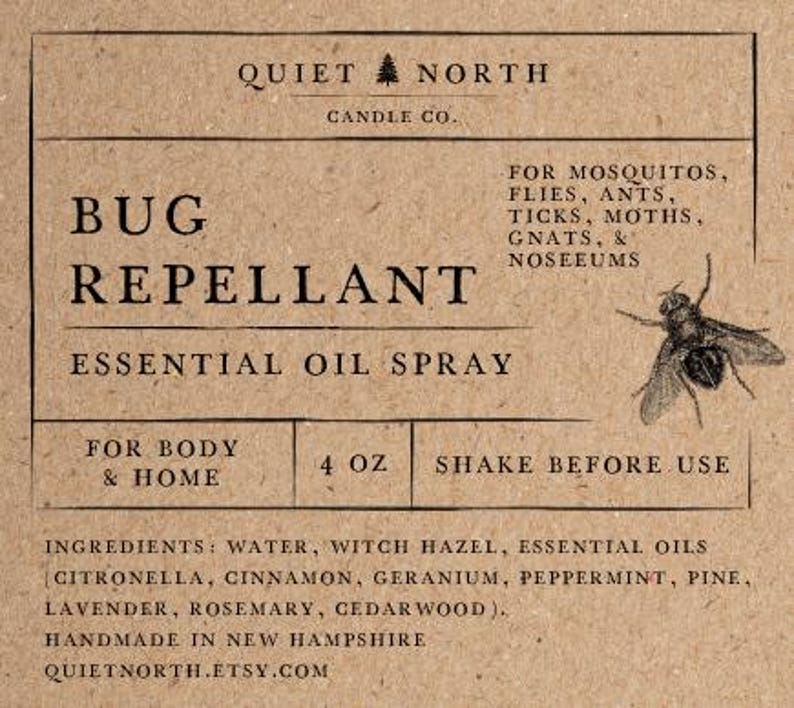 Bug Repellant | All Natural Essential Oil Bug Spray - Etsy Canada