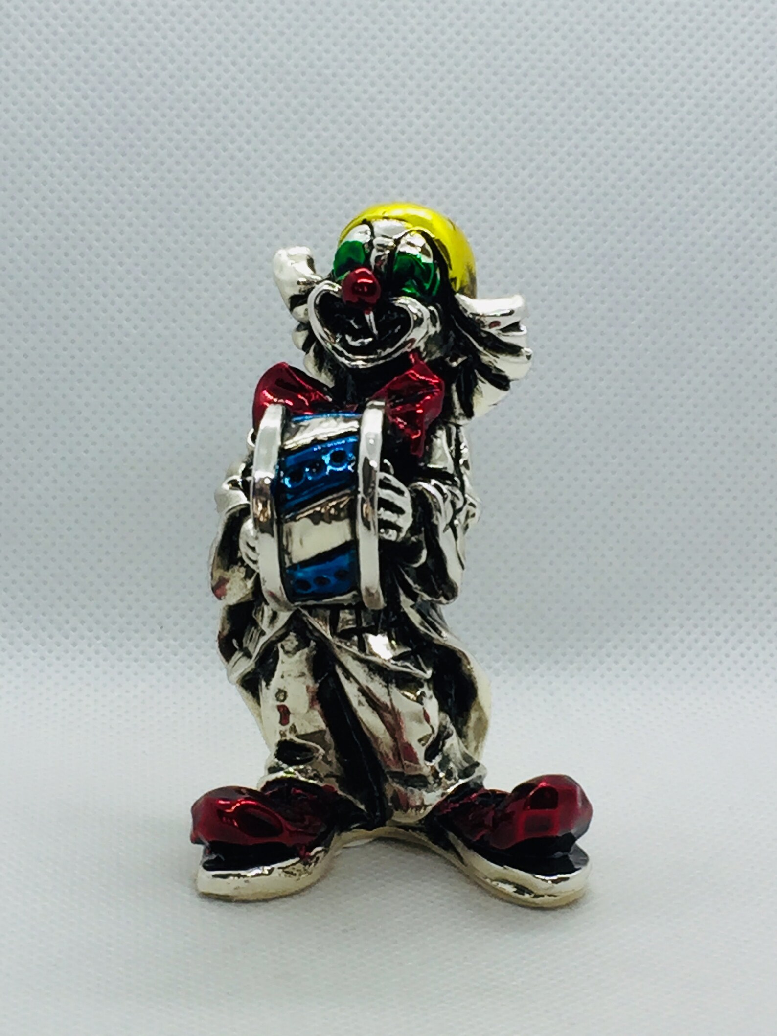 925 Sterling Silver Clown Figurine solid silver Clown | Etsy