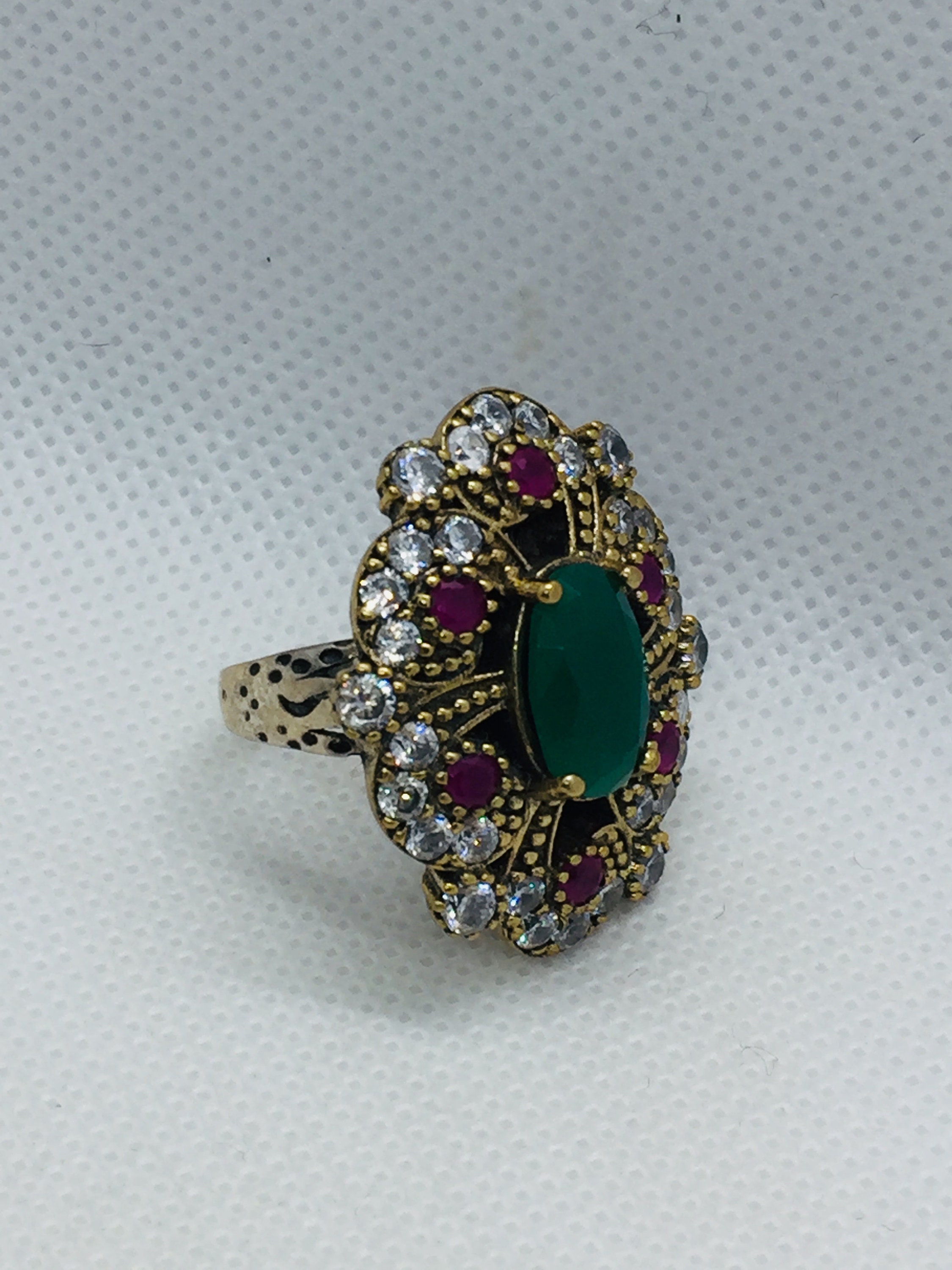 Authentic Ottoman style ring 925 silver sterling ring Multi | Etsy