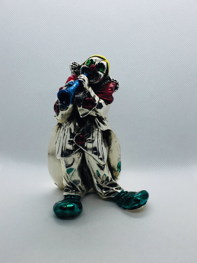 925 Sterling Silver Clown Figurine solid silver clown | Etsy