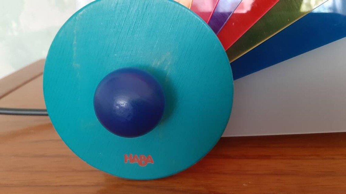 Vintage HABA Colorful Wall or Table Lamp - Etsy
