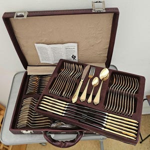SBS Solingen Cutlery Set 12 Person 70 Pieces Cutlery Case Fully 23/24 ...
