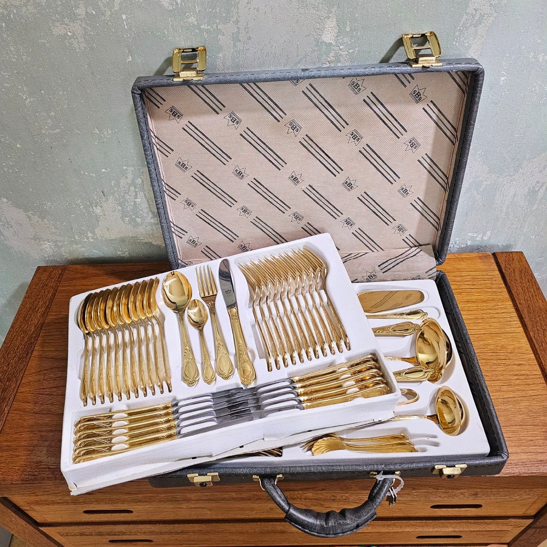 SBS Solingen Cutlery Set 12 Person 70 Pieces Cutlery Case Fully 23/24 ...