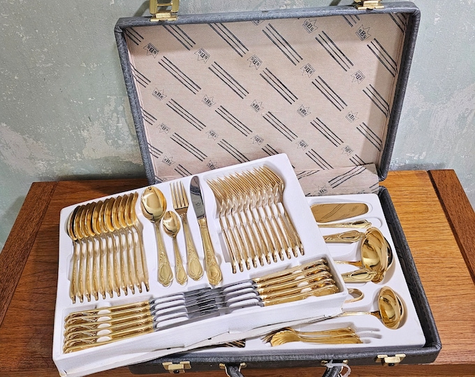 SBS Solingen Cutlery Set 12 Person 70 Pieces Cutlery Case Fully 23/24 ...