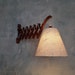 Vintage 70s Teak Scissor Wall Lamp / Harmonica Swing Arm Wooden Pug in ...