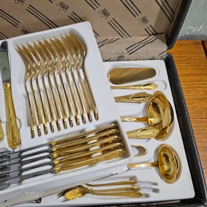 SBS Solingen Cutlery Set 12 Person 70 Pieces Cutlery Case Fully 23/24 ...