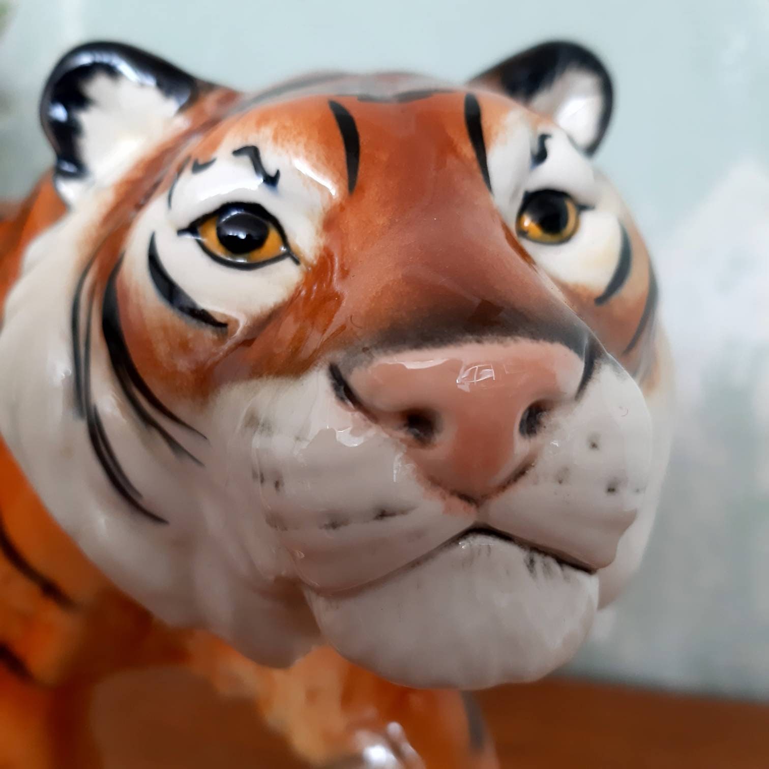 Vintage Statue Ceramic Bengal Tiger by Goebel Germany - Etsy