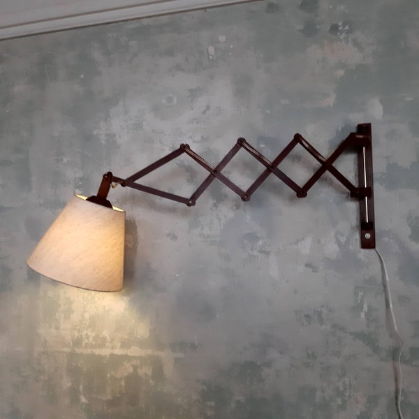 Wood Swing Arm Wall Sconce - Etsy