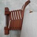 Vintage 70s Teak Scissor Wall Lamp / Harmonica Swing Arm Wooden Pug in ...