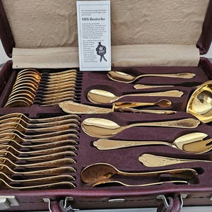 SBS Solingen Cutlery Set 12 Person 70 Pieces Cutlery Case Fully 23/24 ...
