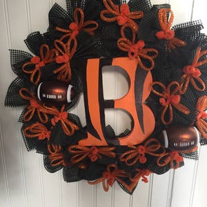 Wreaths for Front Door Halloween Fall Bengals - Etsy