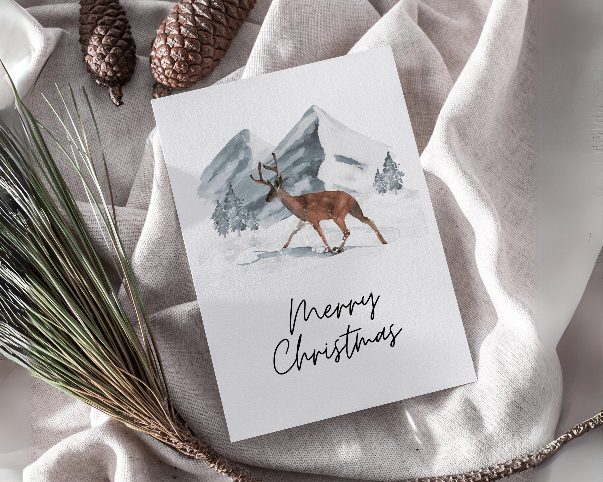 10 Pack of Christmas Cards Digital Download Printable - Etsy