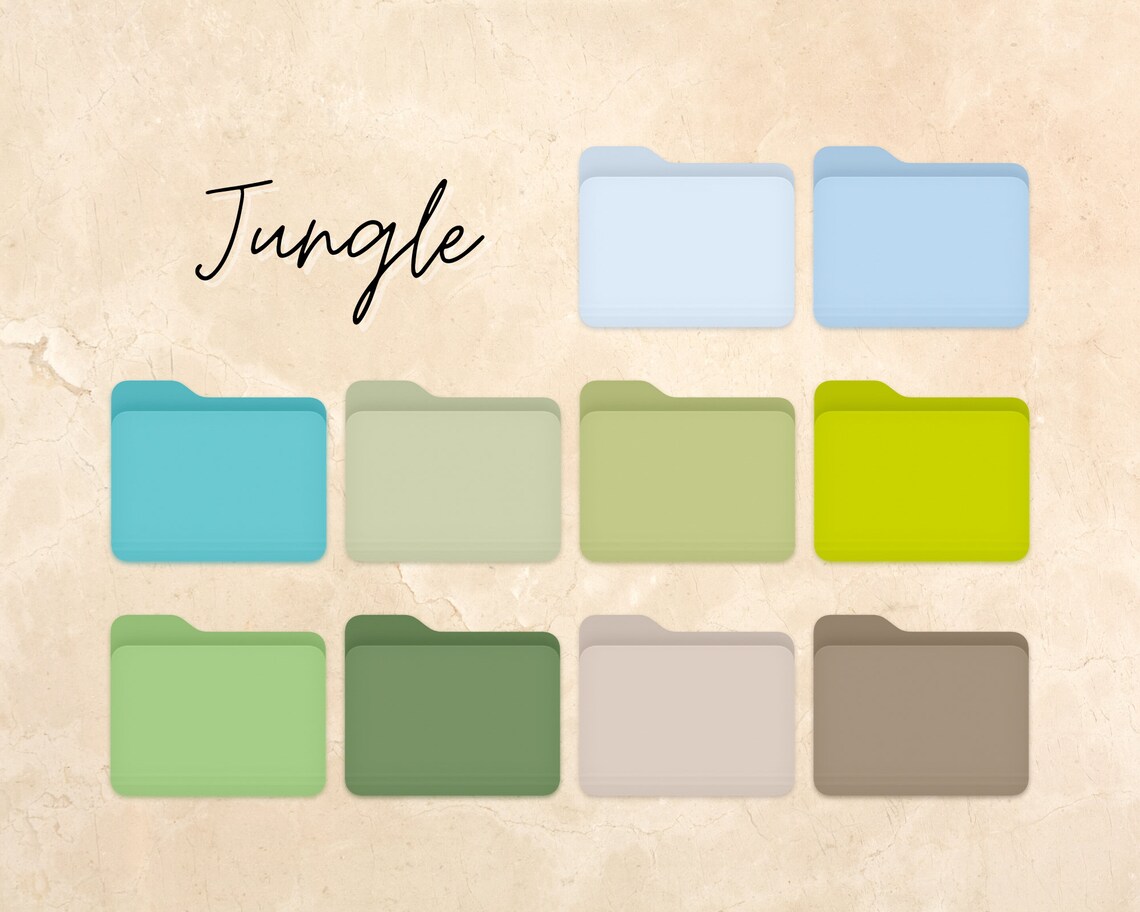 50 Nature Desktop Folder Icons | Instant Download | Mac OS | Laptop ...