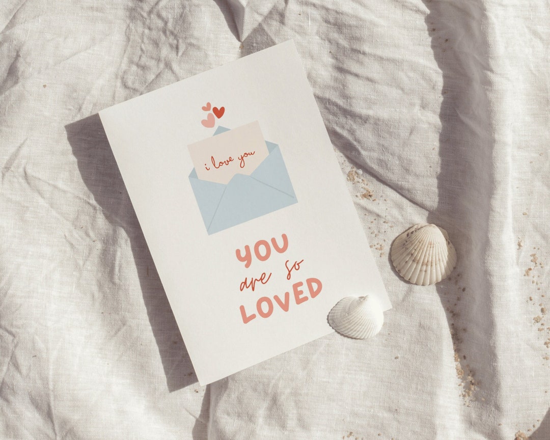 You Are so Loved | Sweet and Simple Valentine's Card | Digital Download ...