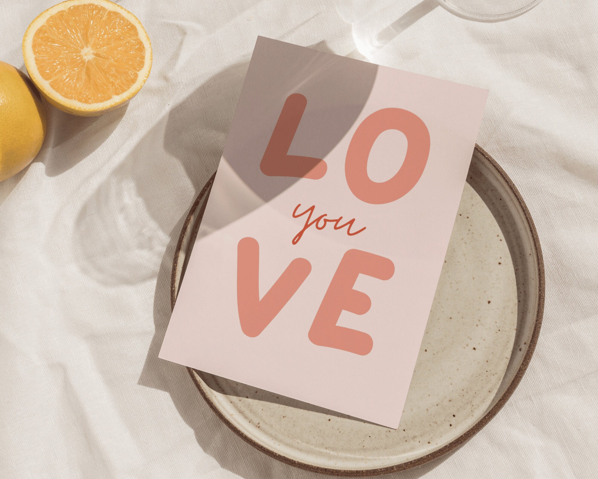 Love You | Sweet and Simple Valentine's Card | Digital Download ...