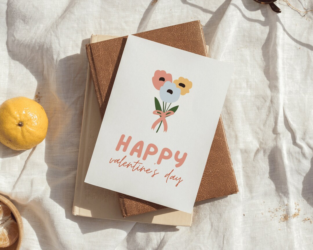 Happy Valentine's Day Bouquet | Sweet and Simple Valentine's Card ...