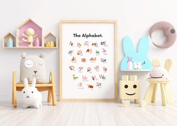 Animal Alphabet Print digital Download | Etsy