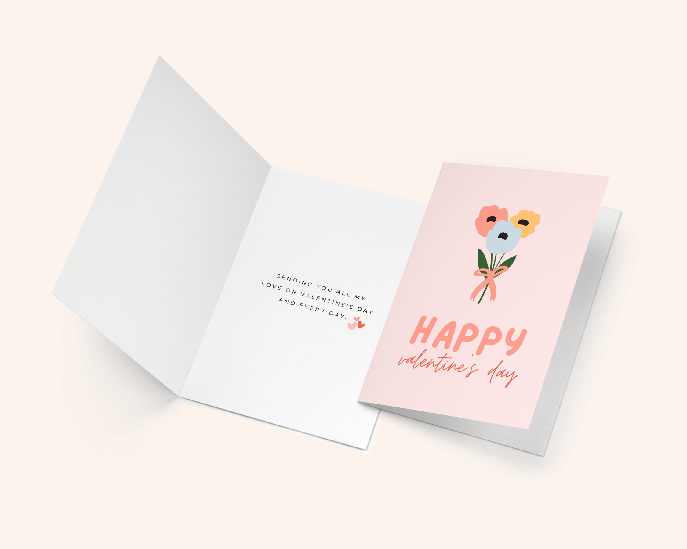 Happy Valentine's Day Bouquet | Sweet and Simple Valentine's Card ...