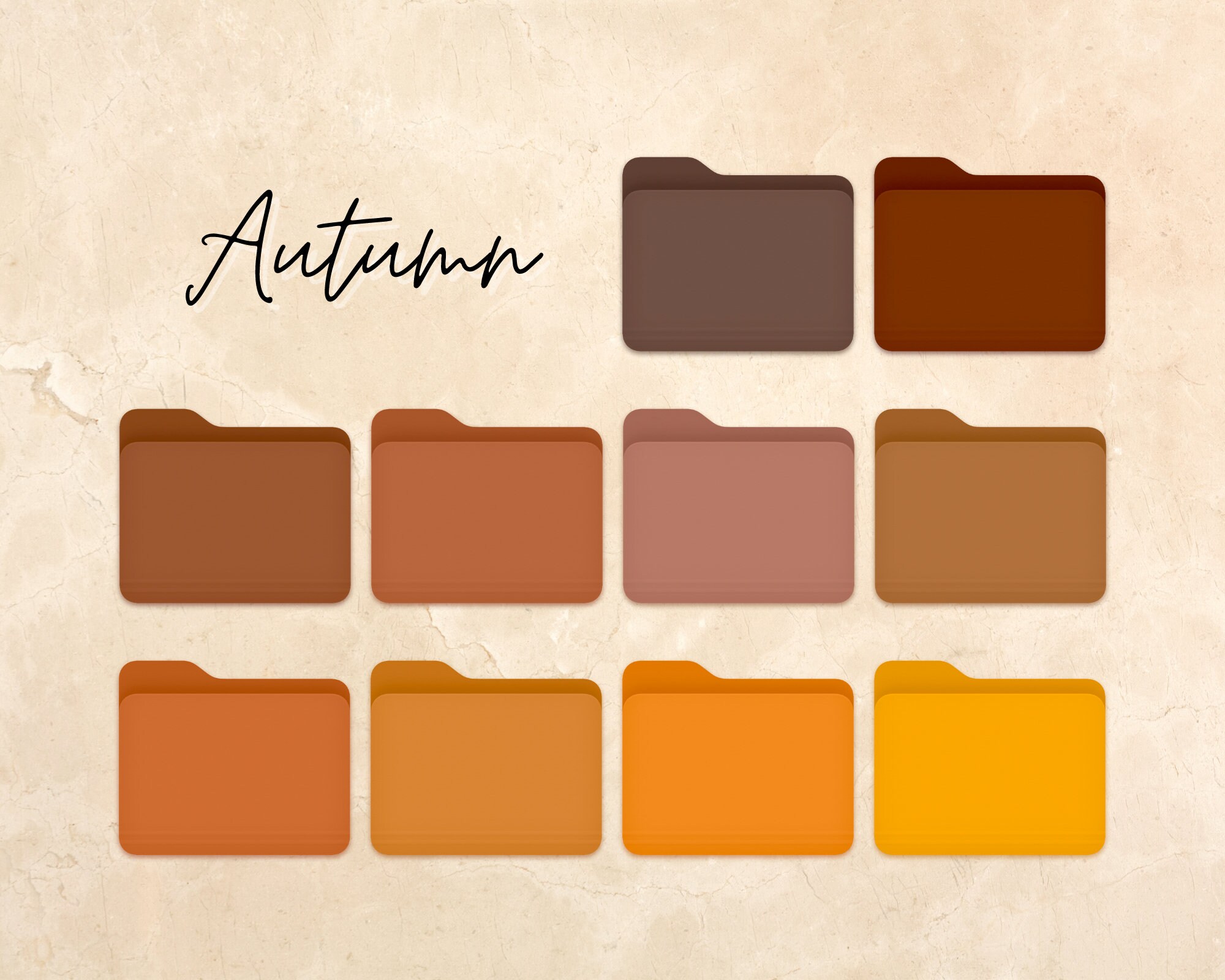 50 Nature Desktop Folder Icons | Instant Download | Mac OS | Laptop ...