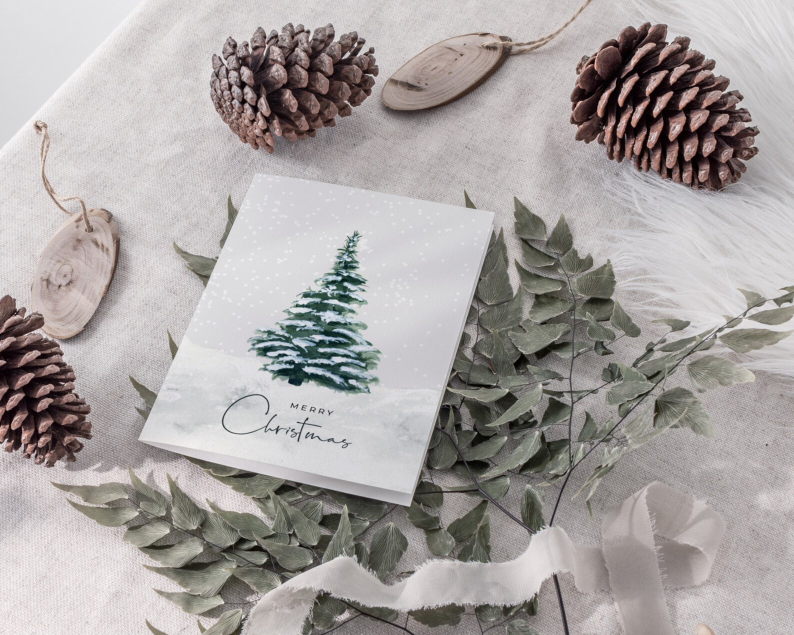 Christmas Tree Card Digital Download Printable - Etsy