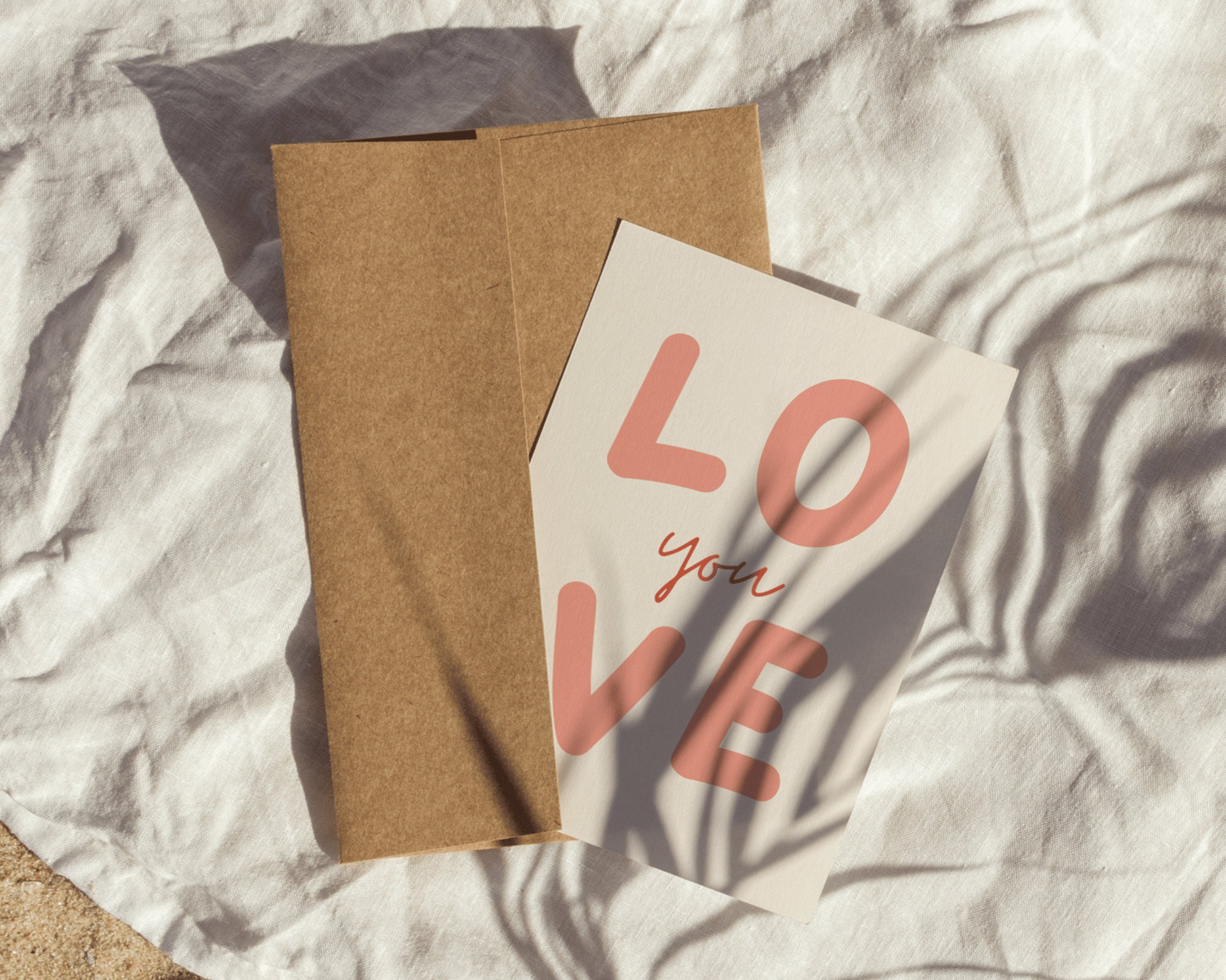 Love You | Sweet and Simple Valentine's Card | Digital Download ...