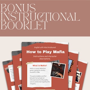 32x Printable Mafia Game Character Cards - Etsy