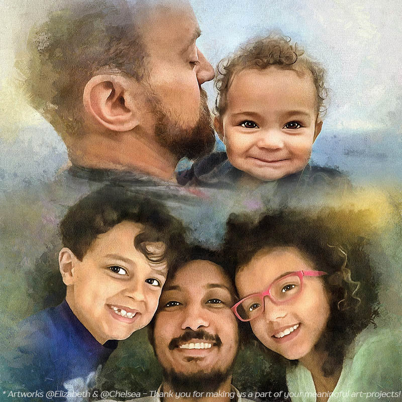 Custom Portrait From Photo. Personalized Birthday Gifts for Her. Women ...