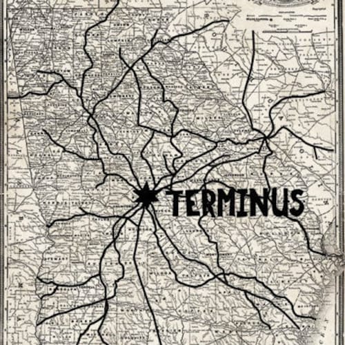 The Walking Dead Poster Minimalist TWD Print - Etsy