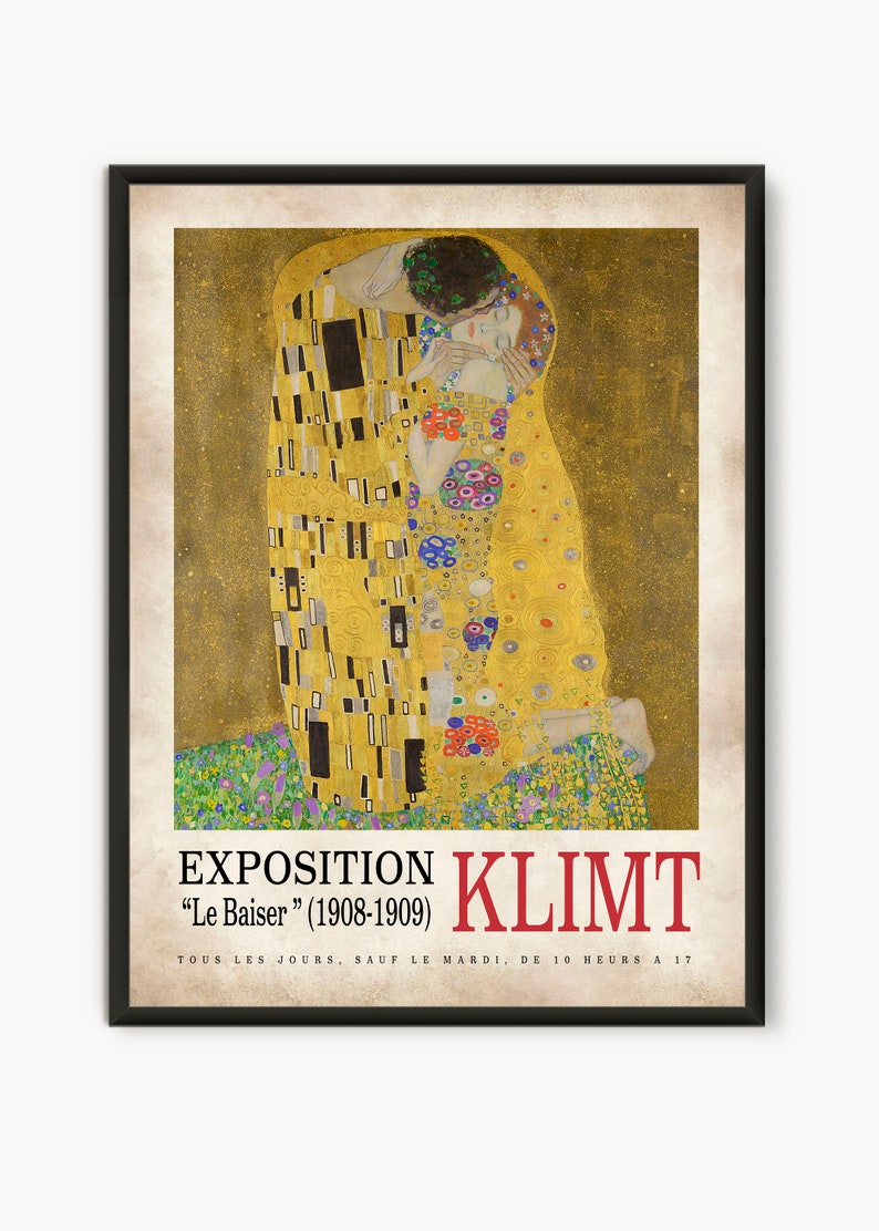Klimt Poster 1908 Museum Poster Klimt Art Klimt Wall Art | Etsy Canada